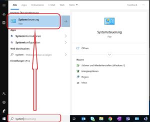 Windows 10 Systemsteuerung - RandomBrick.de