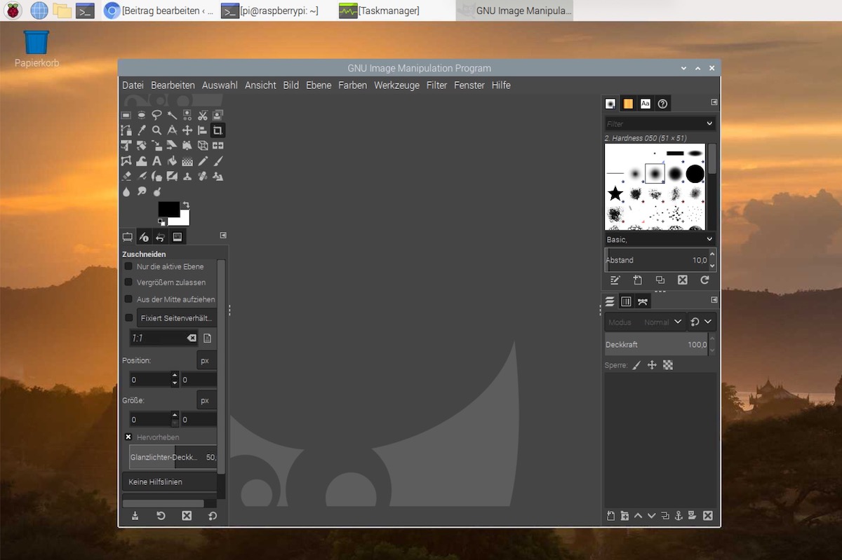 Raspberry Pi 4: GIMP installieren und nutzen - RandomBrick.de